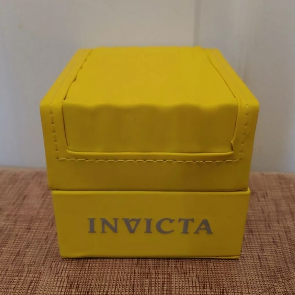 Invicta | Other | Invicta Yellow Classic Wave Empty Watch Box Case ...